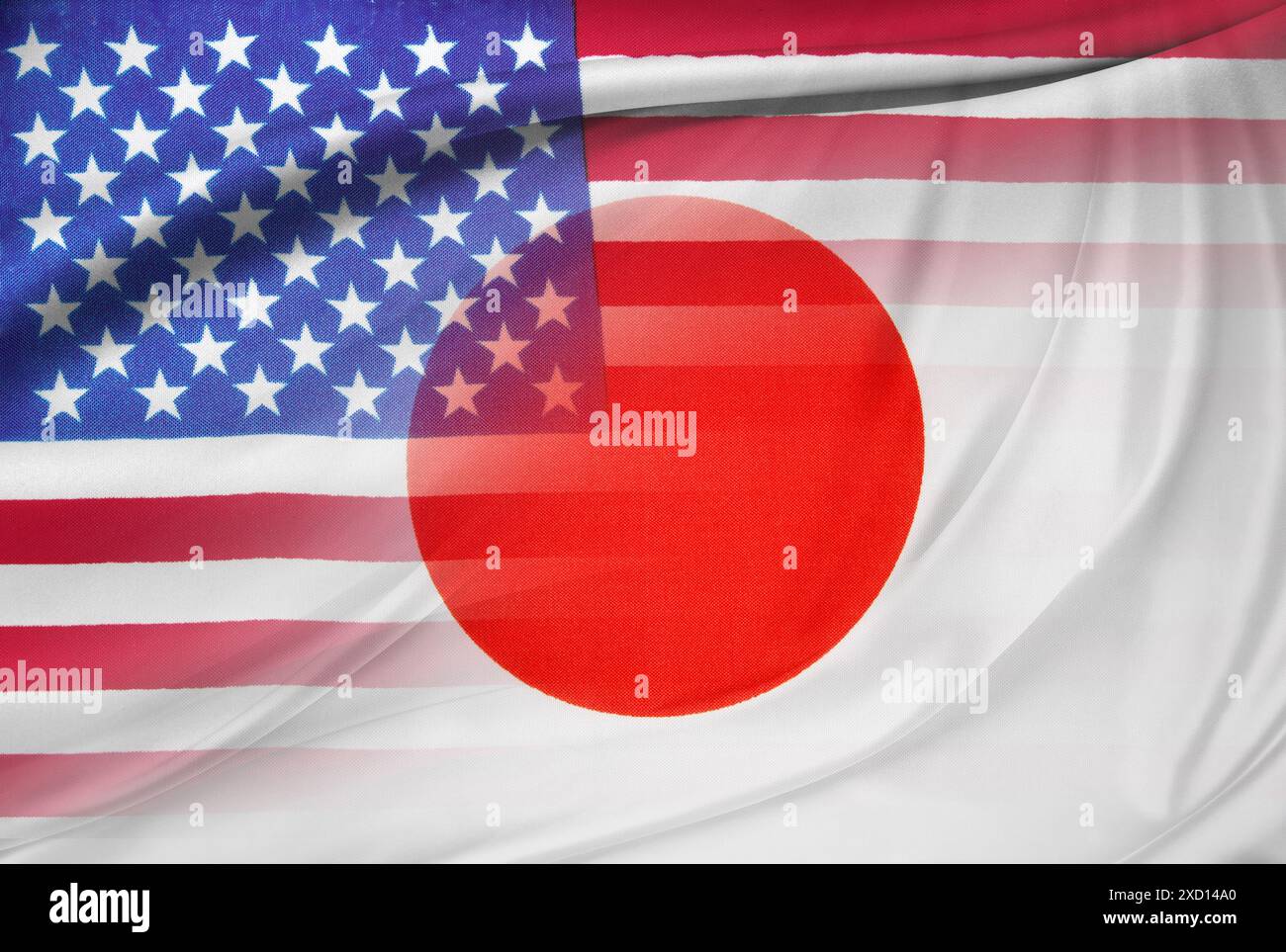 American and Japanese flags composite Stock Photo - Alamy