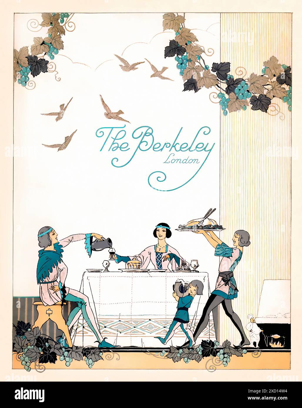 The Berkeley [Hotel], London, Dec. 25, 1924 - Vintage Print Poster ...