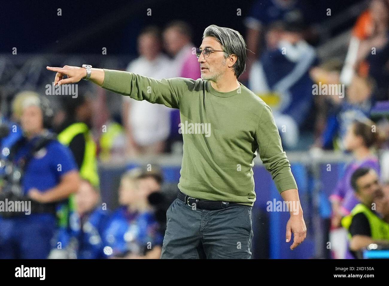 Switzerland manager Murat Yakin gestures on the touchline during the ...