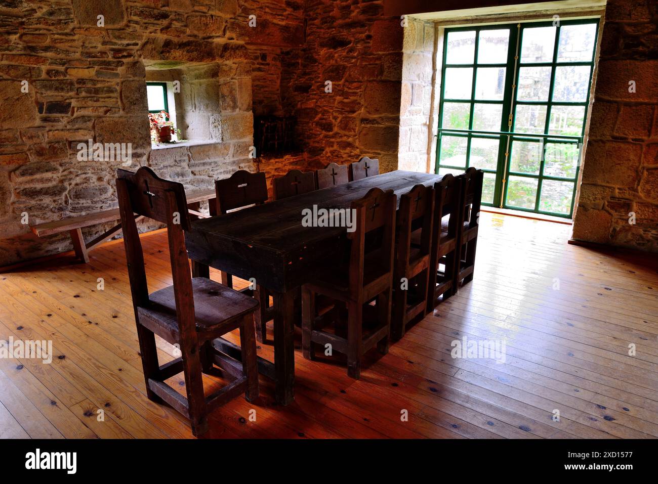 Room in palace of Carboeiro, Silleda, Pontevedra, Spain Stock Photo - Alamy