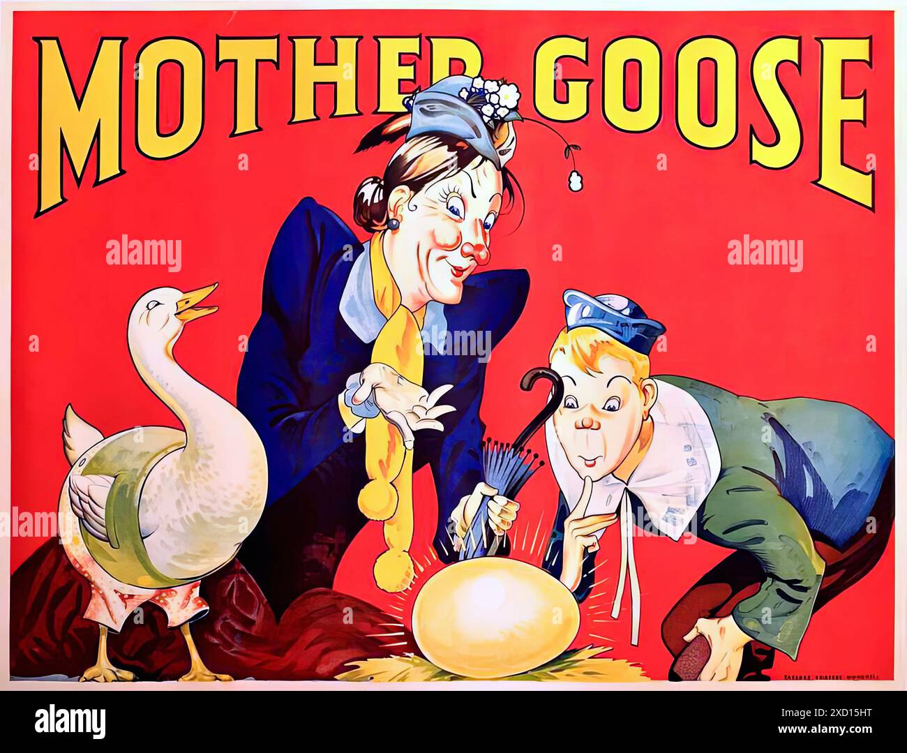 Mother Goose, 1939. - Vintage Print Poster Stock Photo - Alamy