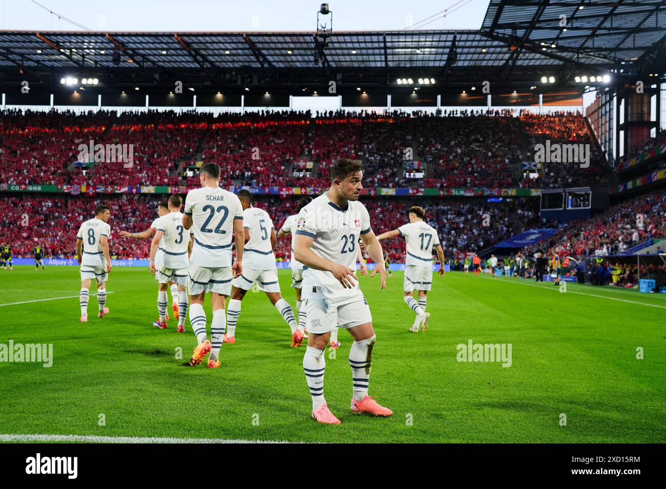 Switzerland's Xherdan Shaqiri celebrates after scoring their side's ...