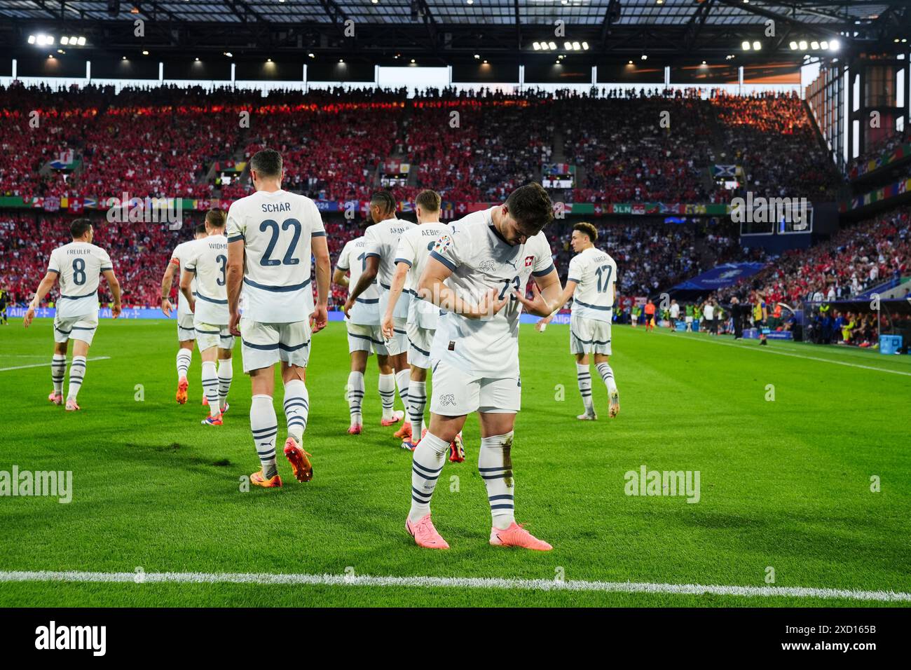Switzerland's Xherdan Shaqiri celebrates after scoring their side's ...
