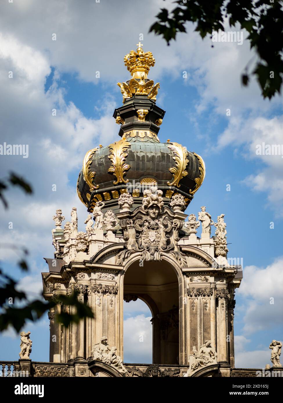 Dresden Zwinger crowned palace gateway (Kronentor) of the historical ...