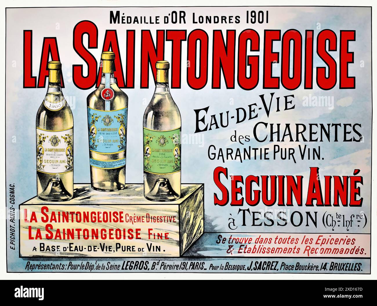 Vintage 1900s advertising poster hi-res stock photography and images ...