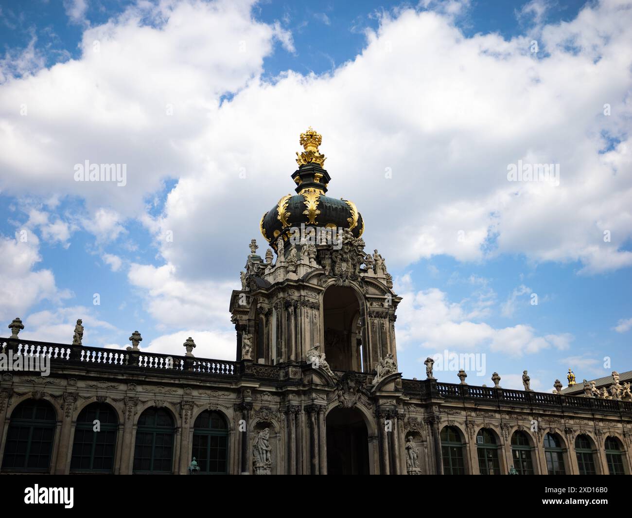 Dresden Zwinger crowned palace gateway (Kronentor) of the historical ...