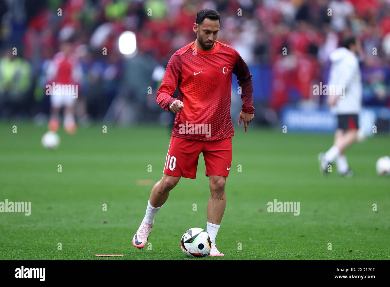 Hakan Calhanoglu of Turkey during warm up before the Uefa Euro 2024 ...