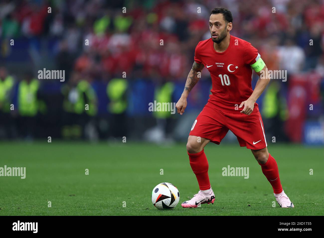Hakan Calhanoglu of Turkey in action during the Uefa Euro 2024 Group D ...