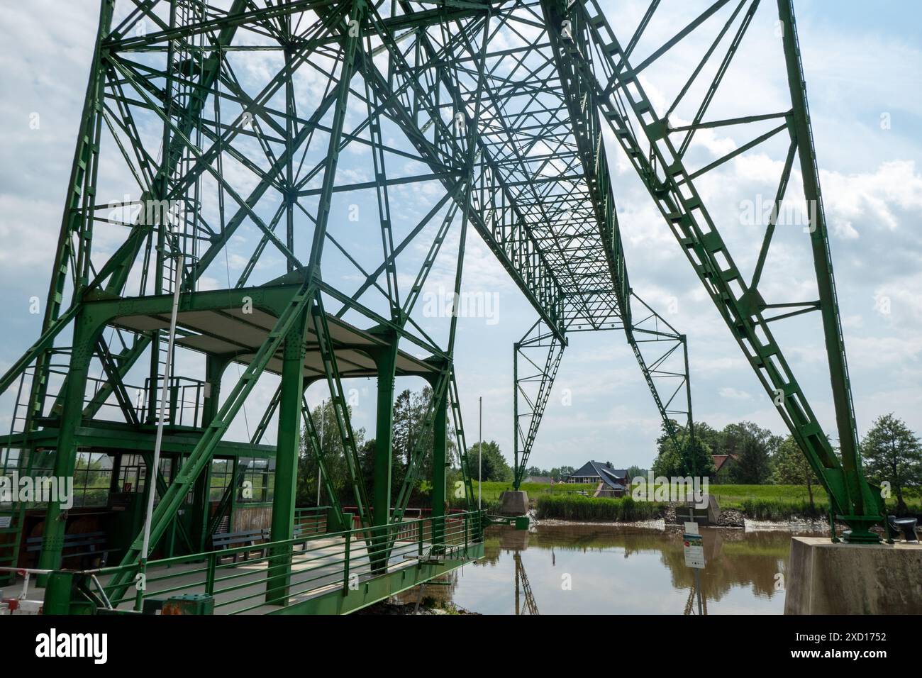 historic steel lift bridge in Nedersaksen, Germany Stock Photo - Alamy