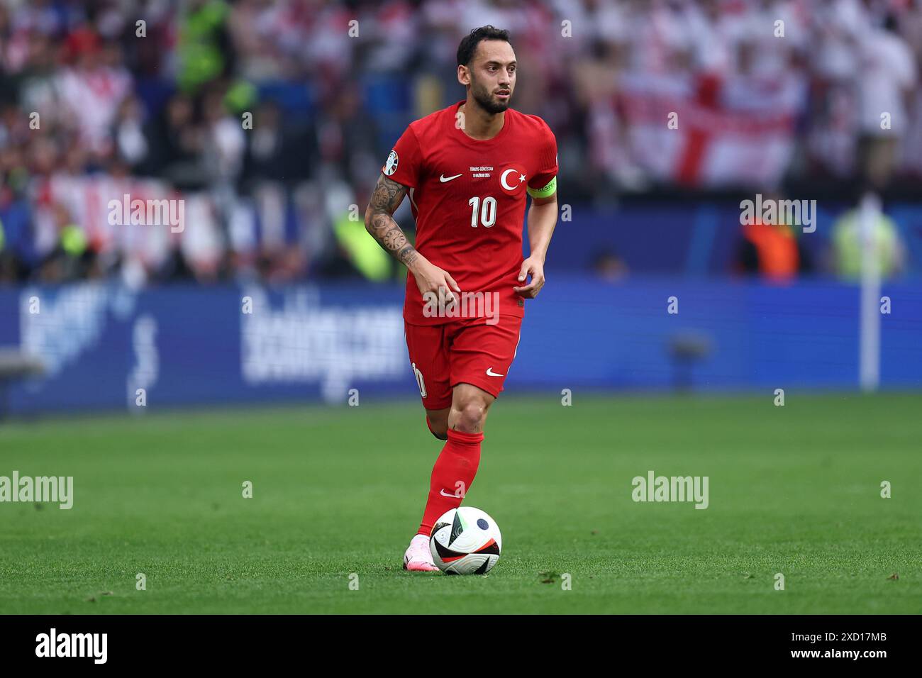 Hakan Calhanoglu of Turkey in action during the Uefa Euro 2024 Group D ...