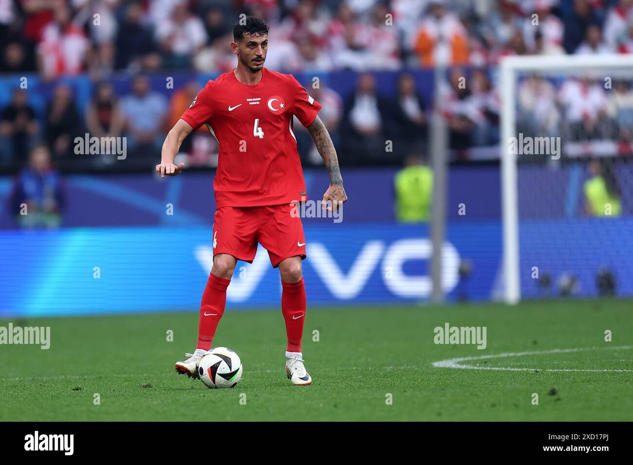 Samet Akaydin of Turkey in action during the Uefa Euro 2024 Group D ...