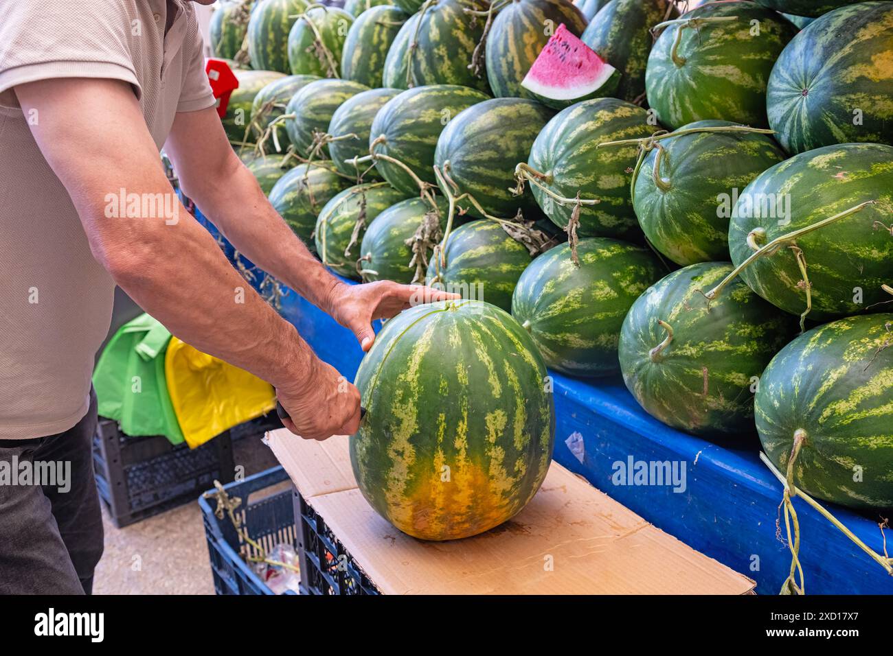 Water melon seller hi-res stock photography and images - Alamy