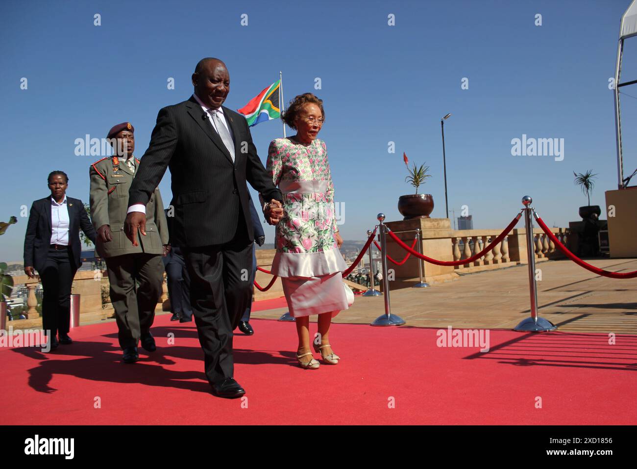 June 19, 2024, Pretoria, Gauteng, South Africa: CYRIL RAMAPHOSA arrives ...