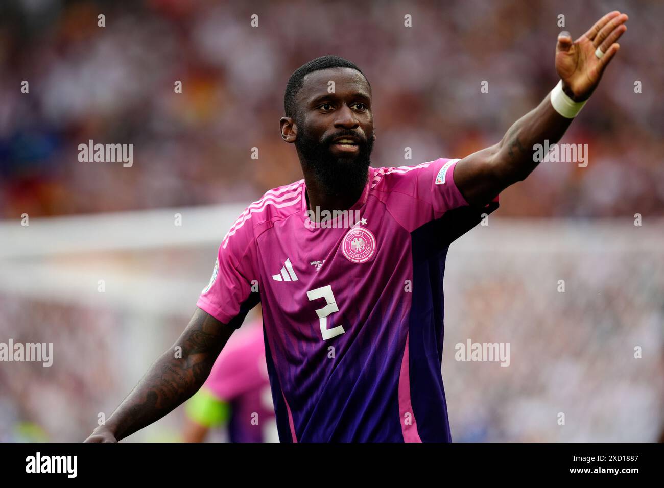Germany's Antonio Rudiger during the UEFA Euro 2024 Group A match at ...