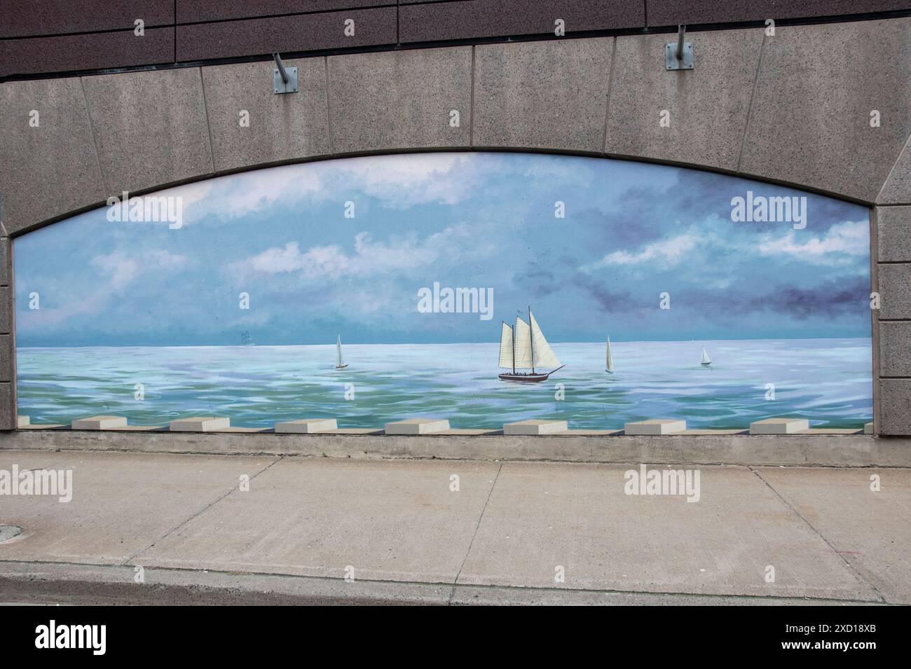 Visually Thirsty mural on Hollis Street in downtown Halifax, Nova ...