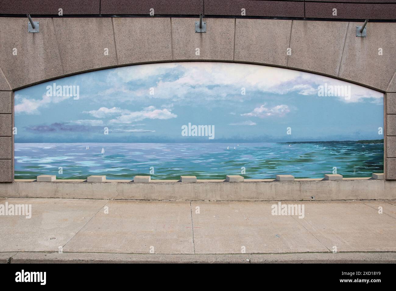Visually Thirsty mural on Hollis Street in downtown Halifax, Nova ...