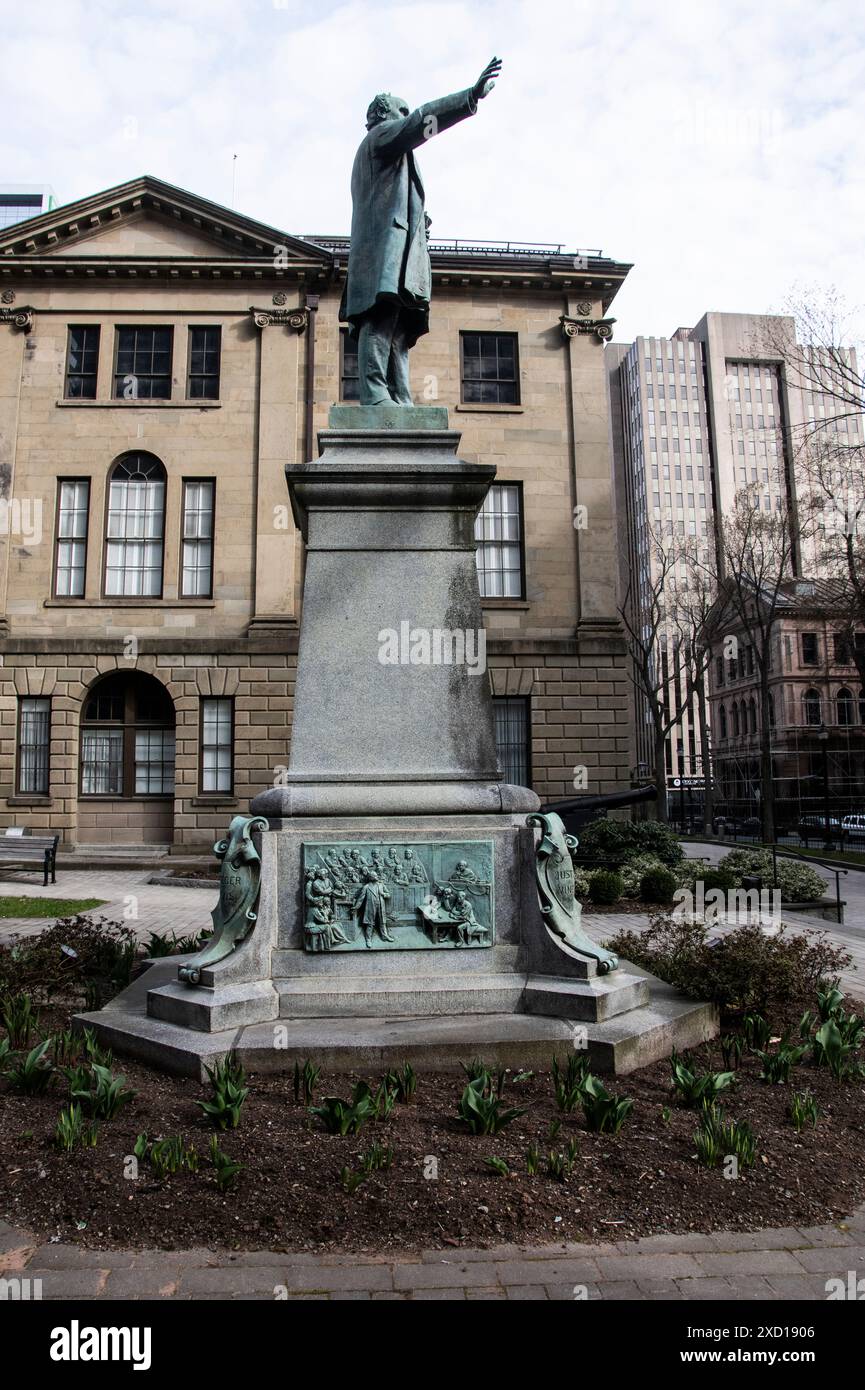 Statue of Joseph Howe, former premier, at the Province House on Hollis ...