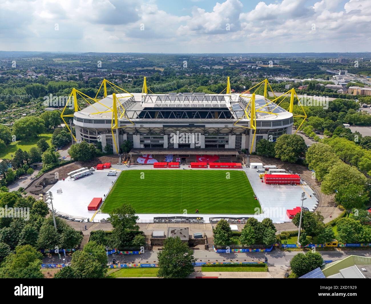 Dortmund, Germany. 19th June, 2024. General aerial view of BVB Stadion ...