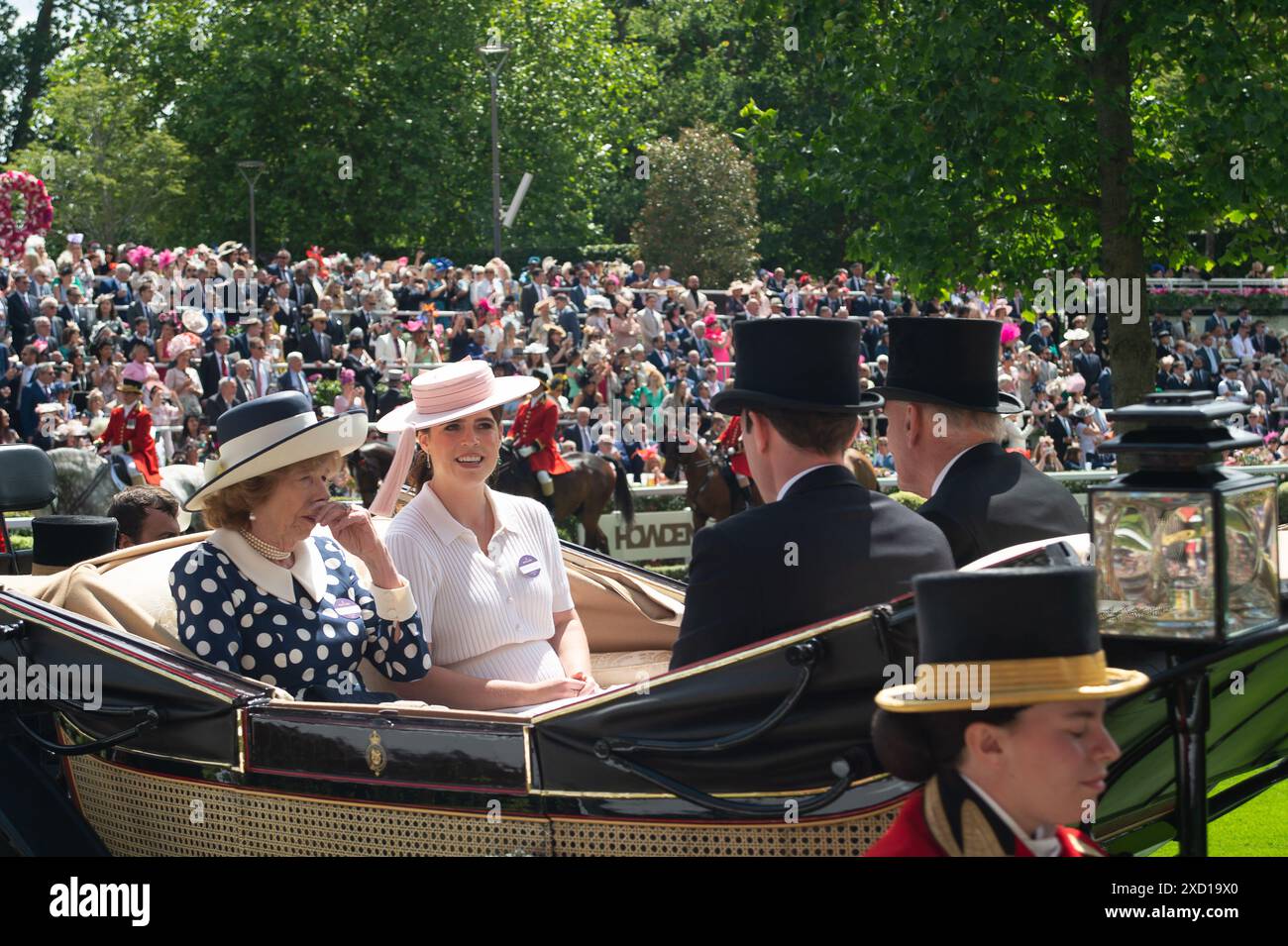 Ascot, Berkshire, UK. 19th June, 2024. Princess Eugenie, Jack ...