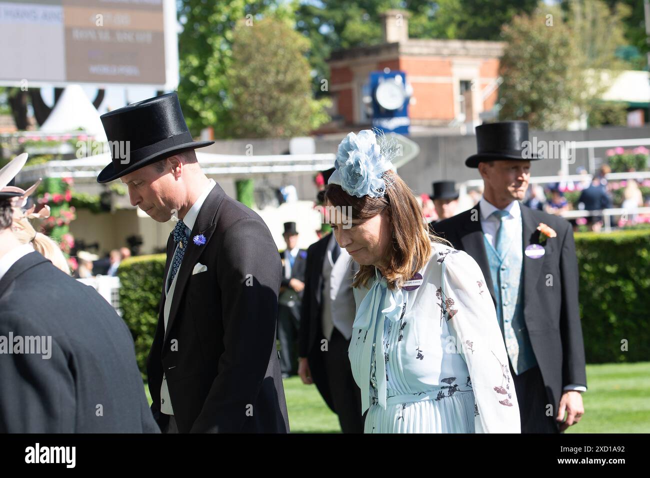 Ascot, Berkshire, UK. 19th June, 2024. The Prince of Wales with his ...