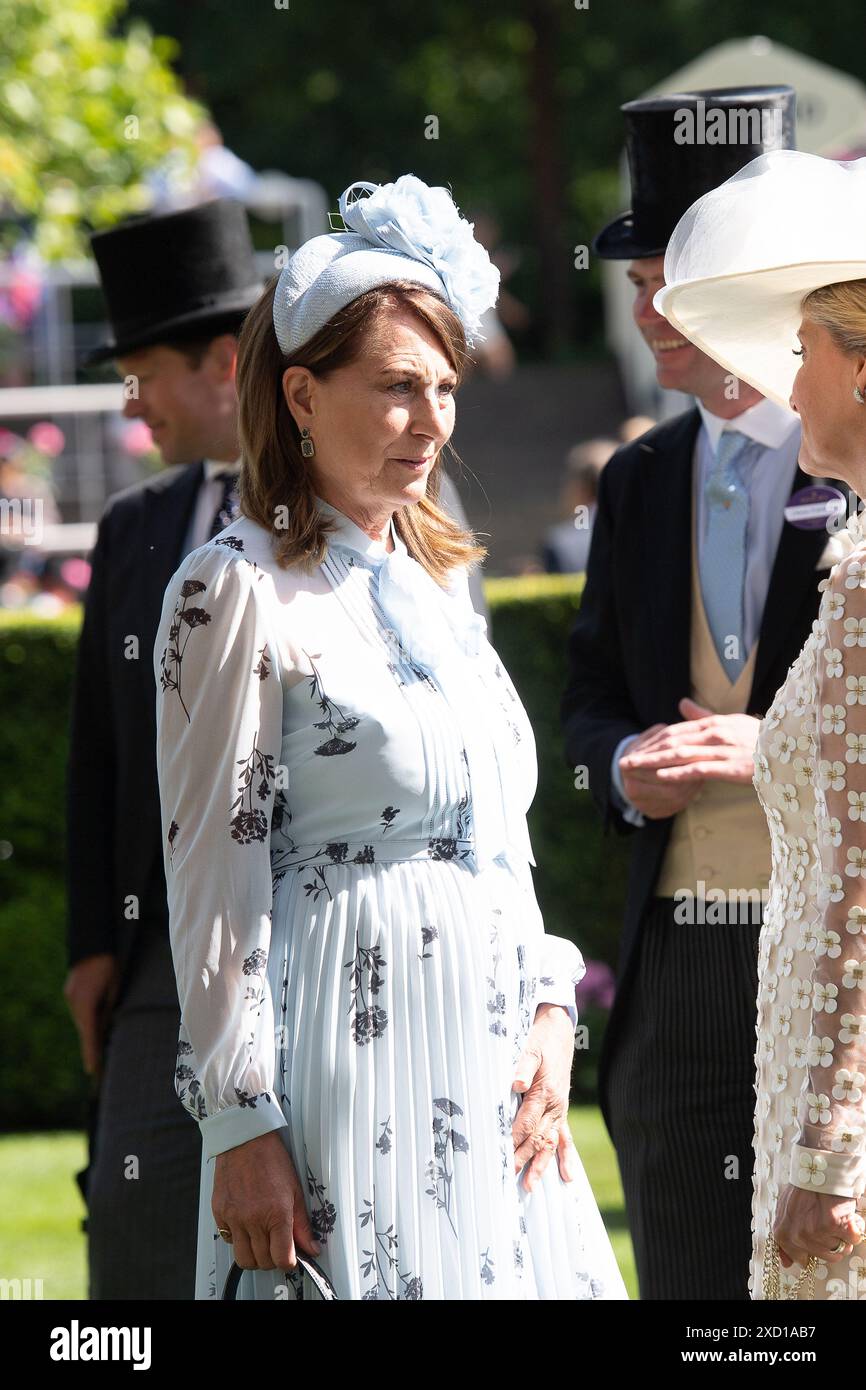 Ascot, Berkshire, UK. 19th June, 2024. Carole Middleton, Mother of ...