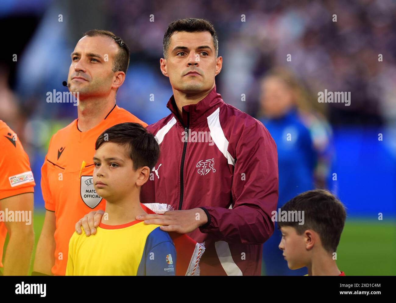 Switzerland's Granit Xhaka during the UEFA Euro 2024 Group A match at ...