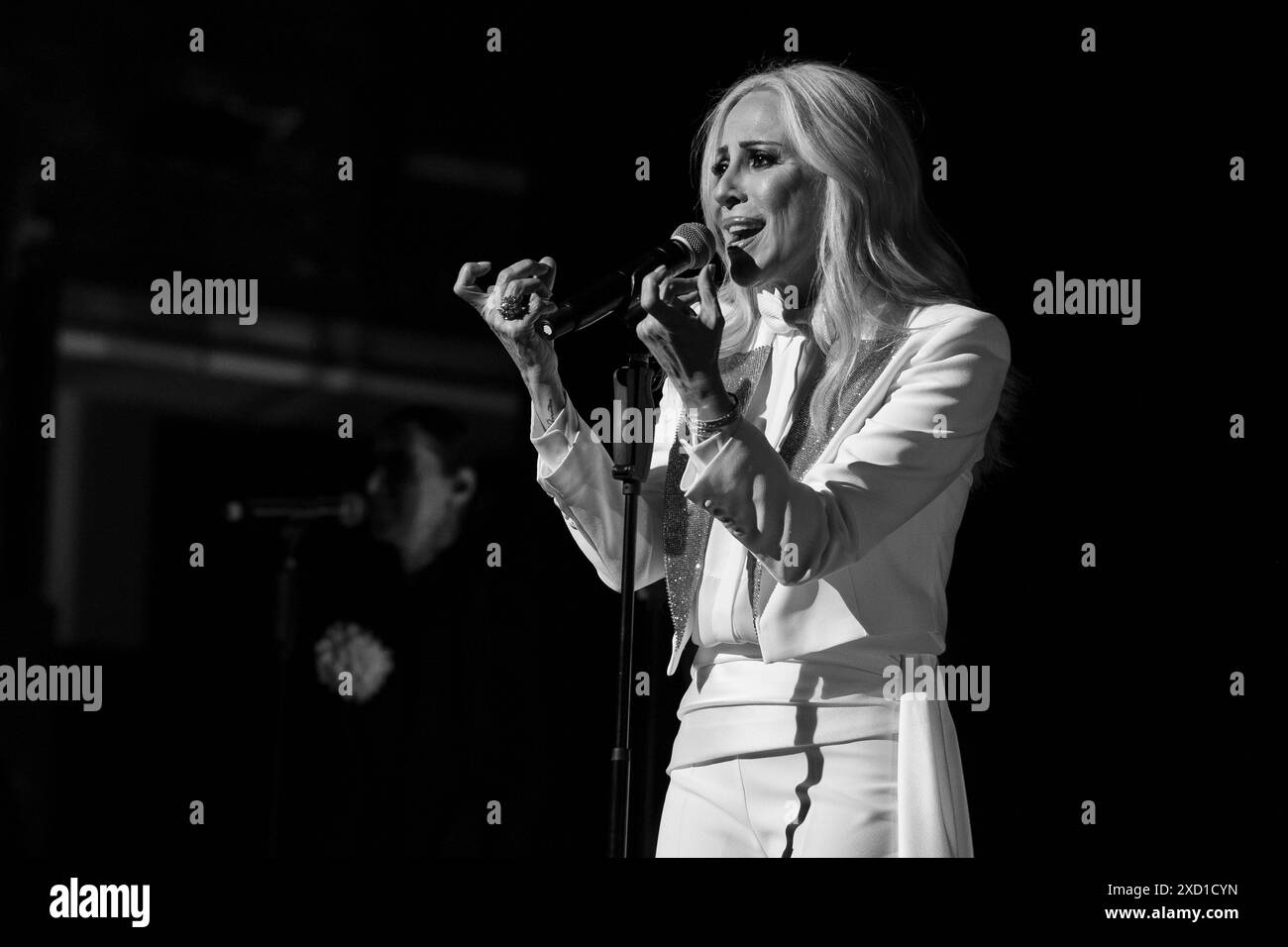 The singer Marta Sanchez performs on stage during the Universal Music ...