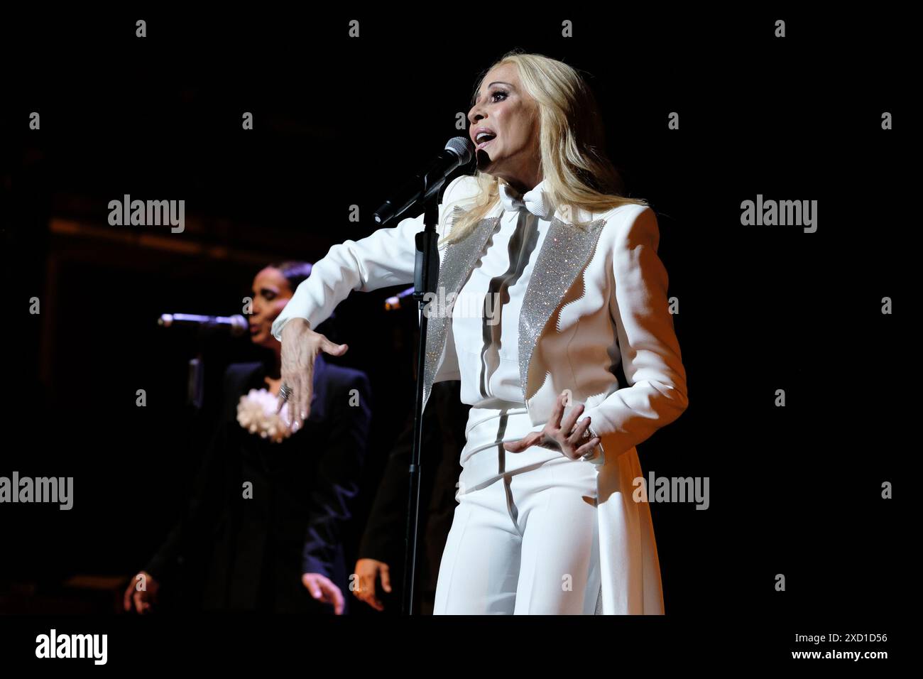 The singer Marta Sanchez performs on stage during the Universal Music ...