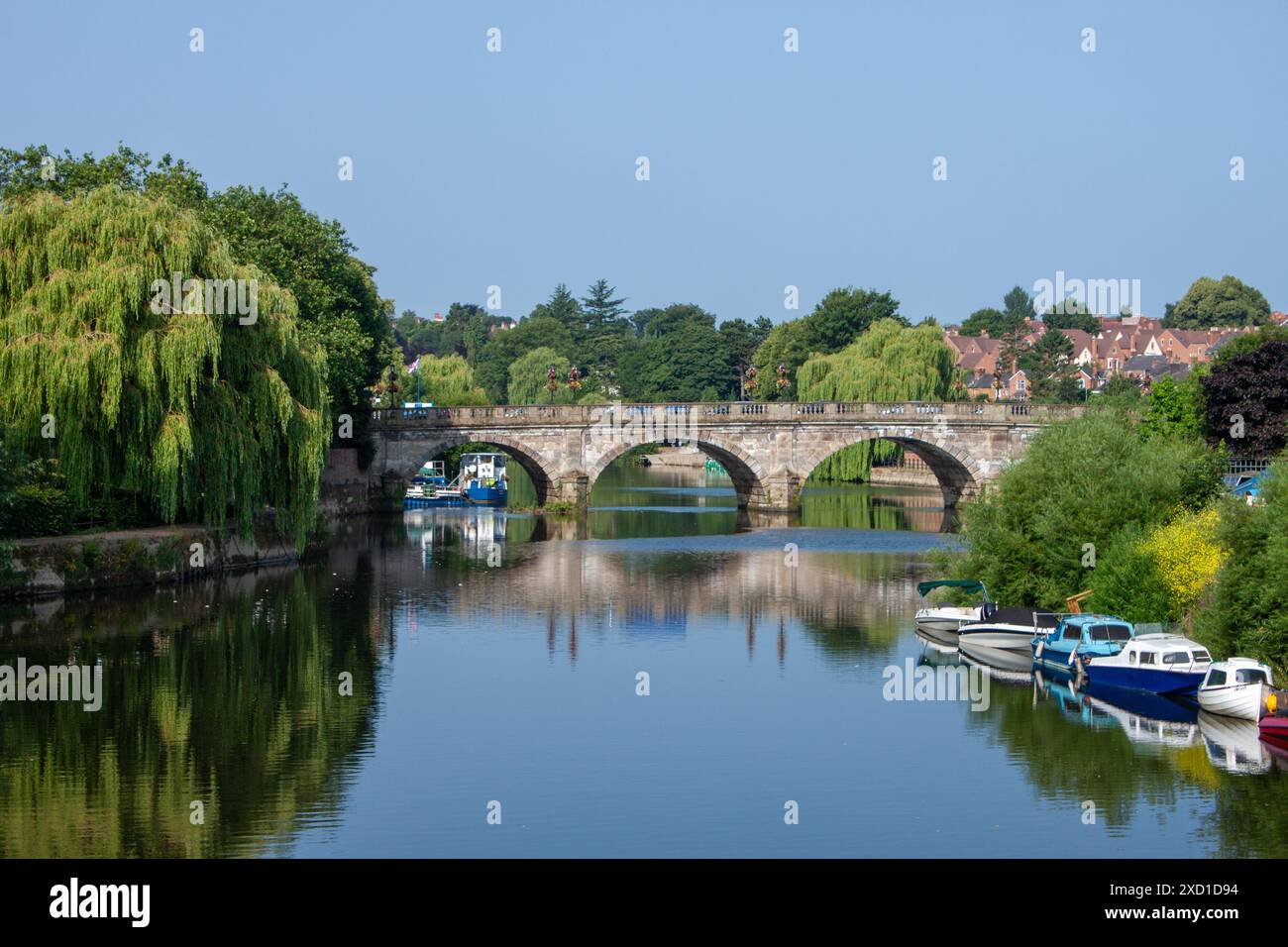 The Welsh Bridge, Shrewsbury, Shropshire, UK Stock Photo - Alamy