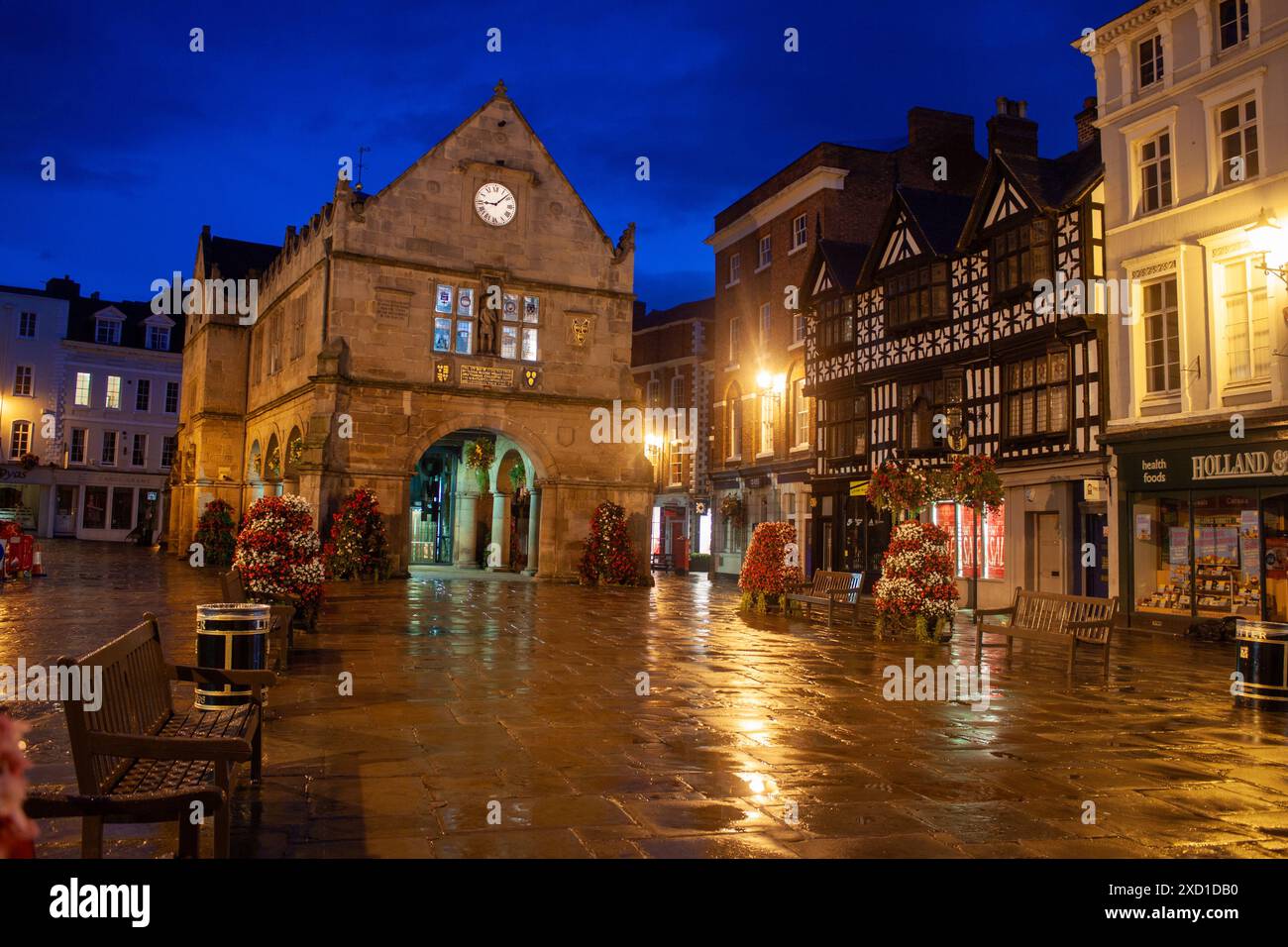 Shrewsbury Town Square, Shropshire, UK Stock Photo - Alamy