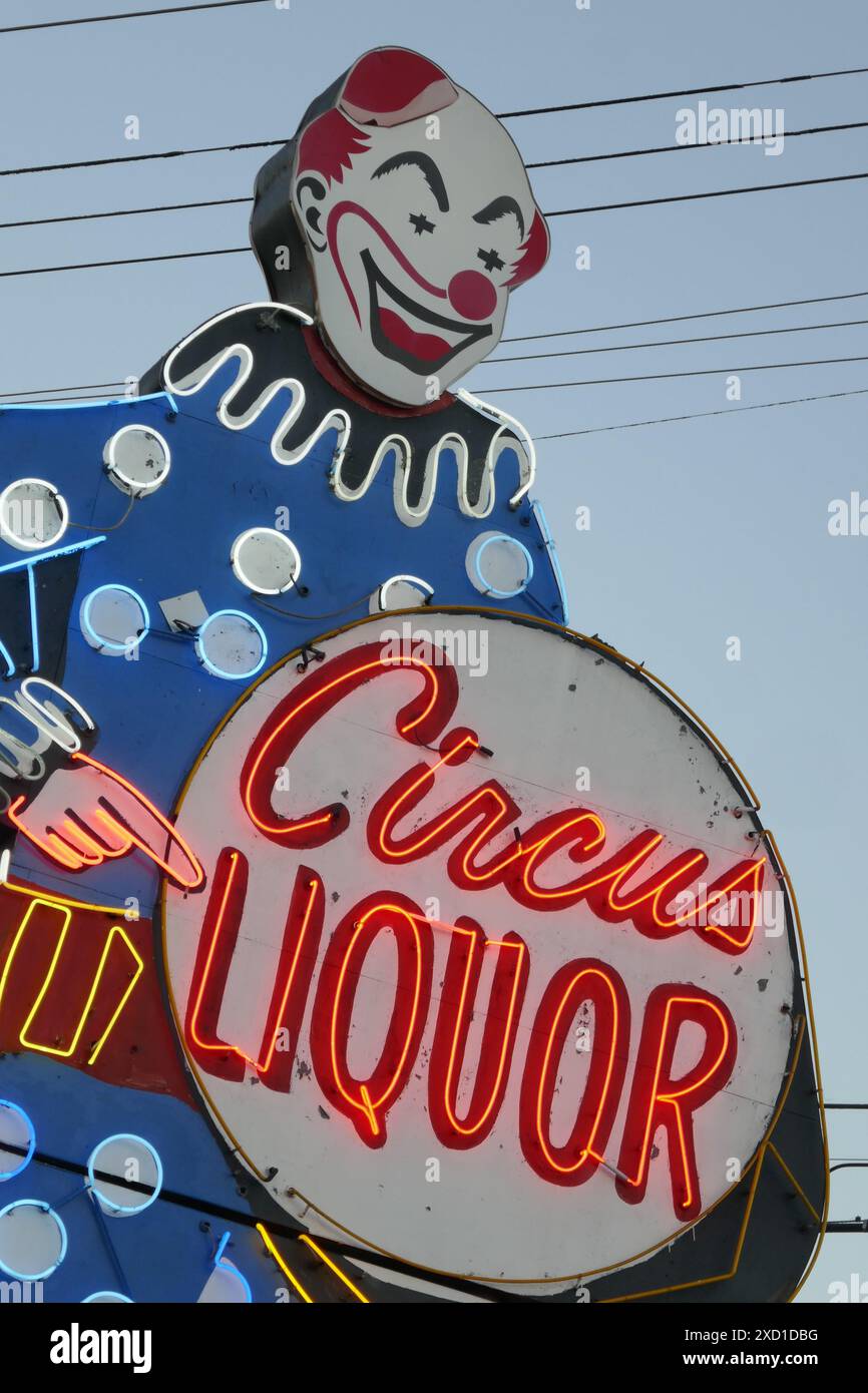 North Hollywood, California, USA 15th June 2024 Giant Neon Clown at ...