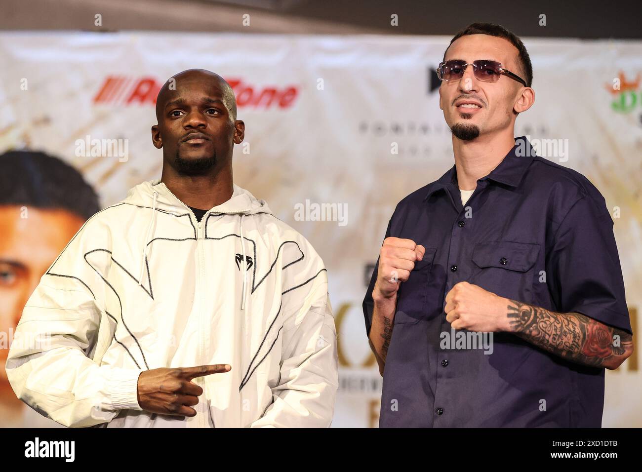 June 19, 2024: (L-R) Middleweights Troy Isley and Javier Martinez on ...