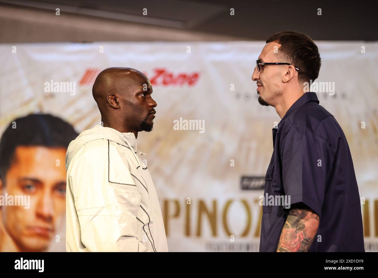 June 19, 2024: (L-R) Middleweights Troy Isley and Javier Martinez face ...
