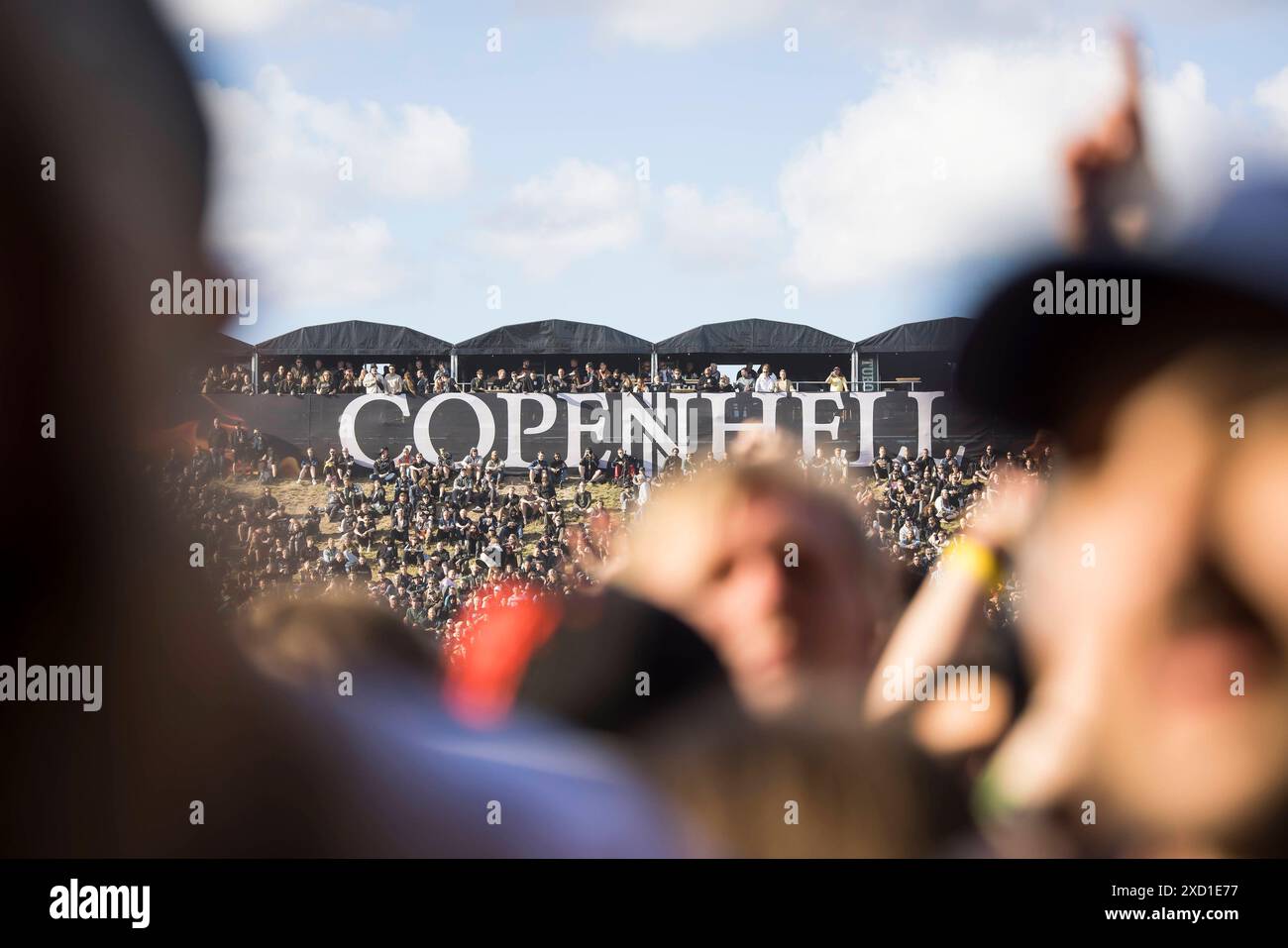 Copenhell, Festival Tag 1, Kopenhagen, 19.06.2024 Festivalbesucher und ...