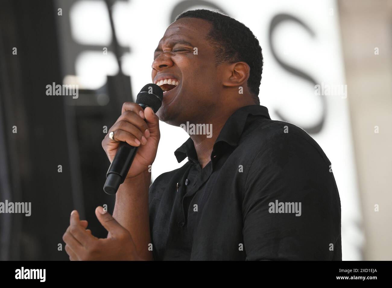 Jelani Remy performs during the Fourth Annual Broadway Celebrates ...