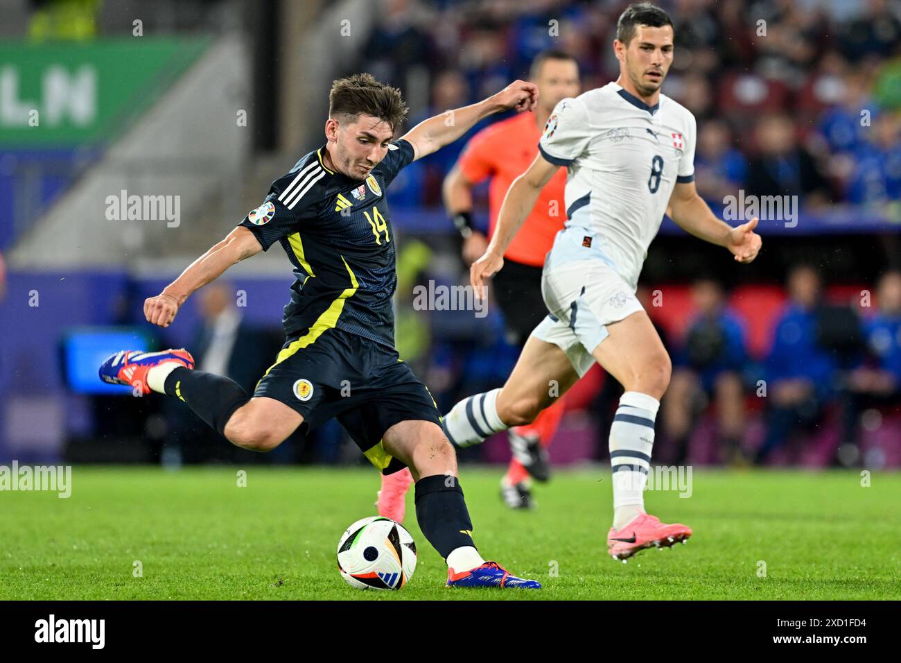 Billy Gilmour (14) of Scotland pictured in action during a soccer game ...