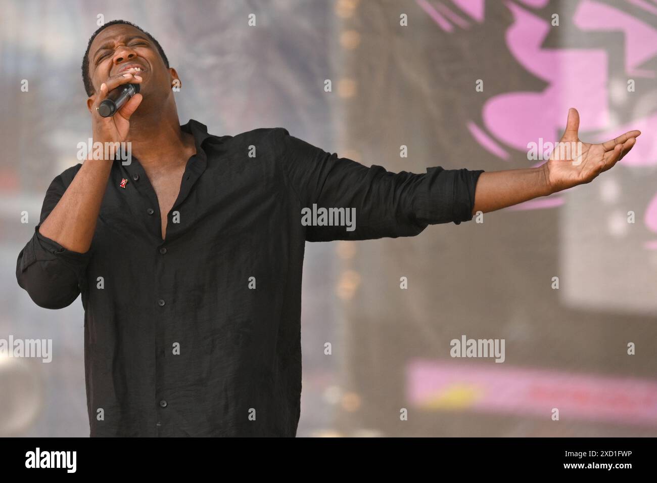 Jelani Remy performs during the Fourth Annual Broadway Celebrates ...