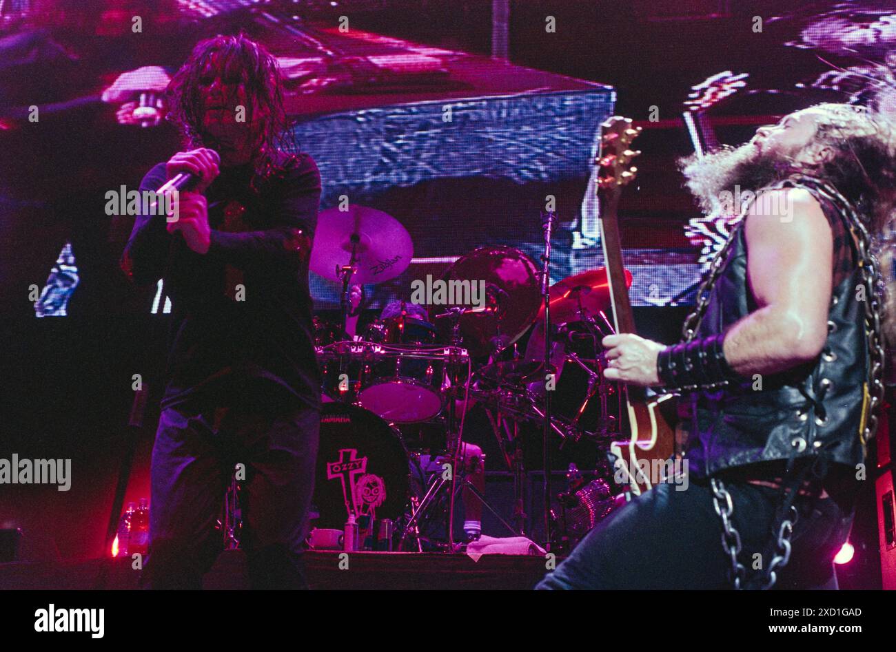 Ozzy Osbourne and Zakk Wylde 2000 Credit: Ross Pelton/MediaPunch Stock ...