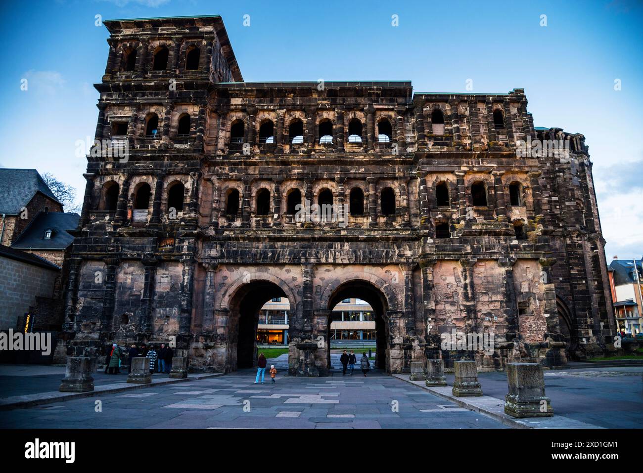 Roman city gate Porta Nigra in Trier, Germany Stock Photo - Alamy
