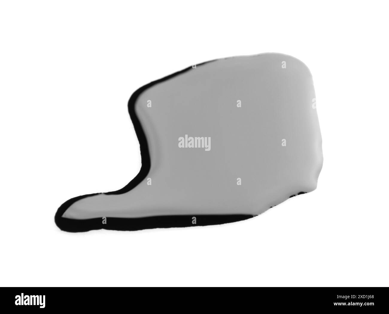 Black glossy oil blob isolated on white Stock Photo - Alamy