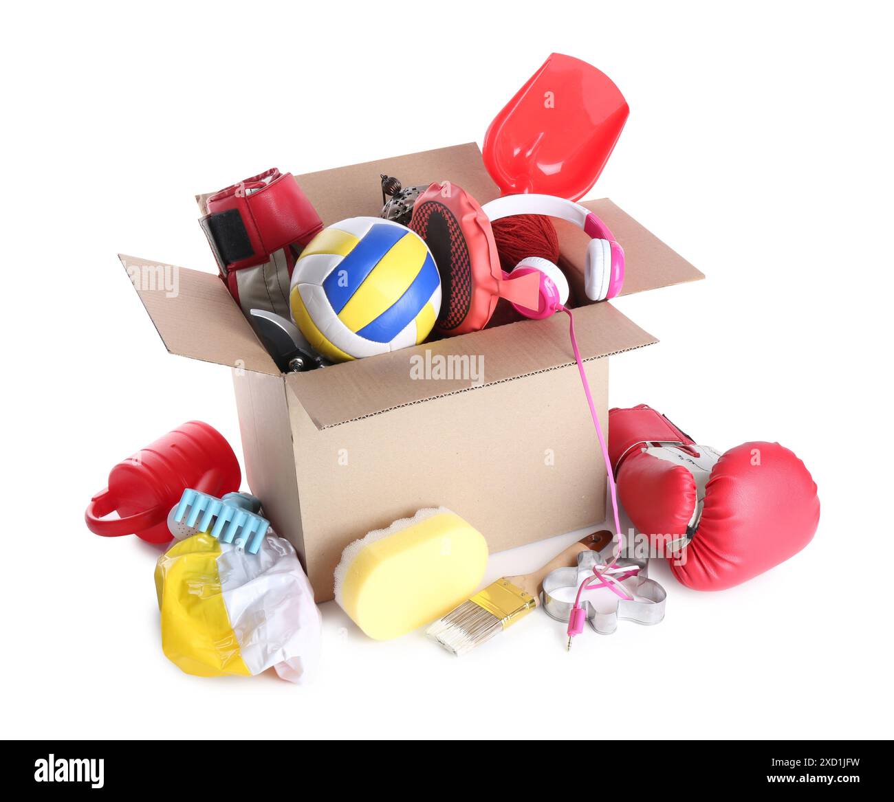 Background boxing items box Cut Out Stock Images & Pictures - Alamy