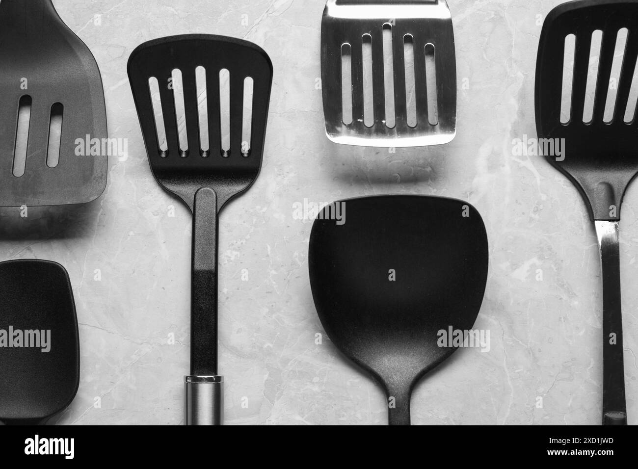 Spatulas view Black and White Stock Photos & Images - Alamy