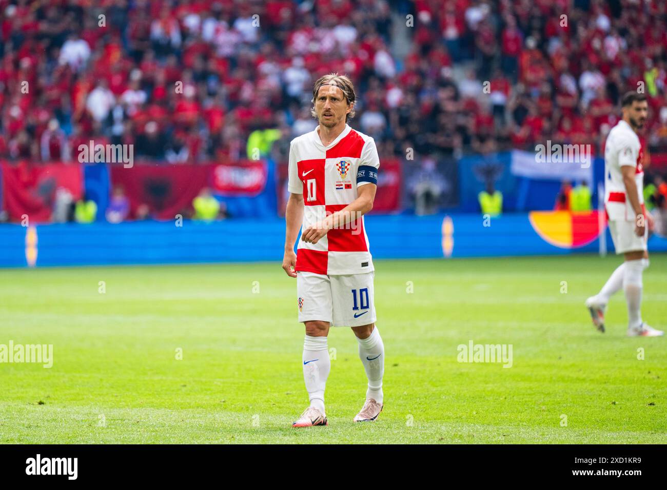 Hamburg, Germany. 19th, June 2024. Luka Modric (10) of Croatia seen ...