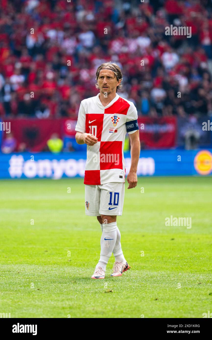 Hamburg, Germany. 19th June, 2024. Luka Modric (10) of Croatia seen ...
