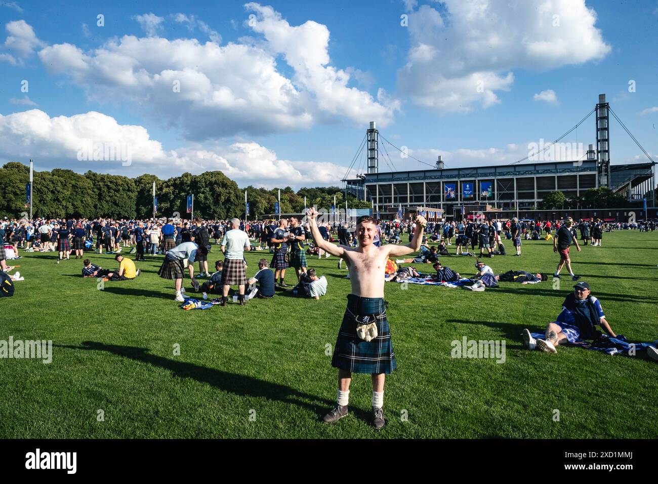 Cologne, Germany, June 19th 2024 COLOGNE, GERMANY - JUNE 19: Fans of ...