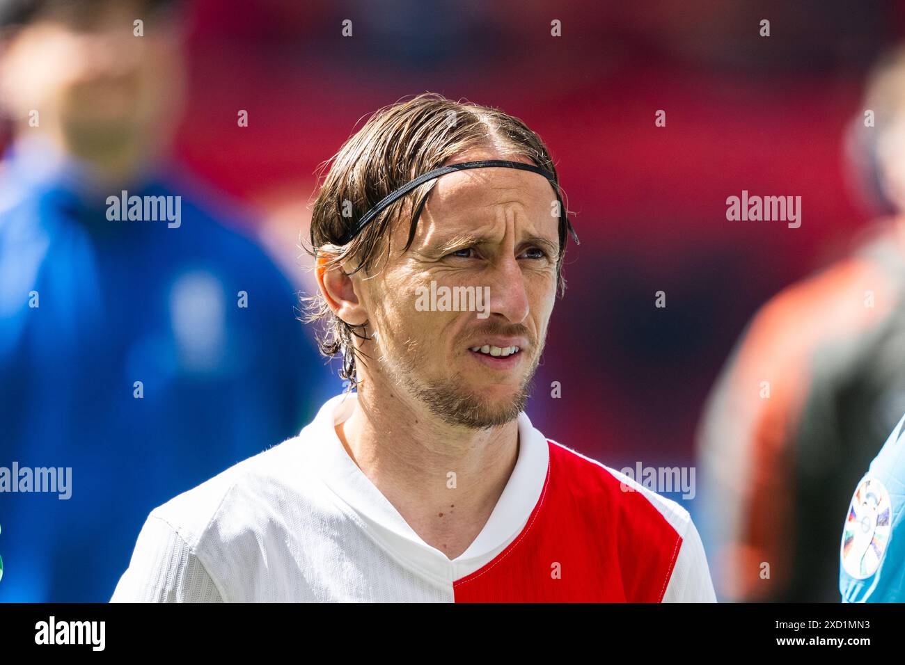 Hamburg, Germany. 19th June, 2024. Luka Modric (10) of Croatia seen ...
