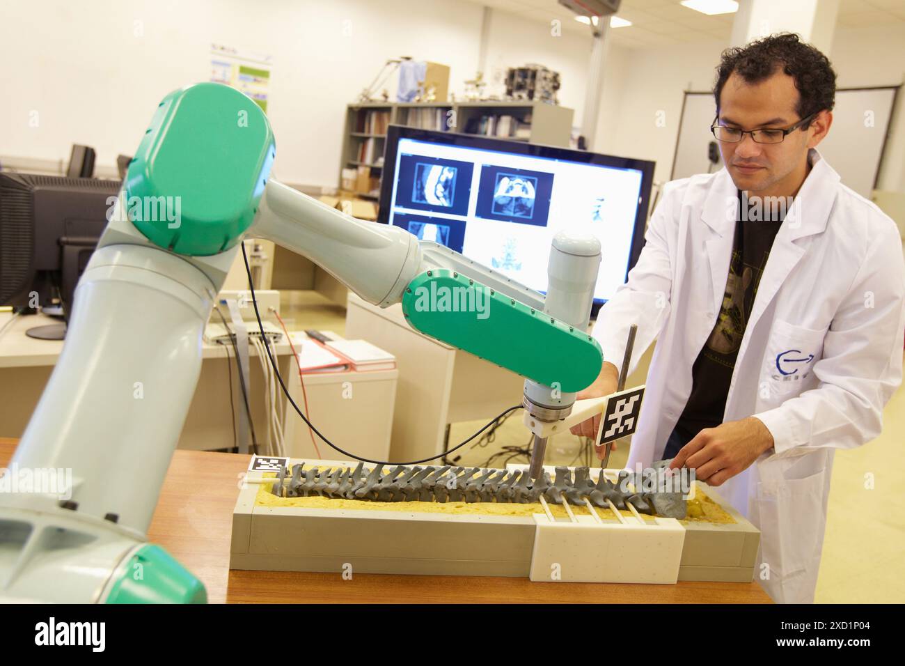 Robotic system to assist surgery Surgery is the transpedicular fixation ...