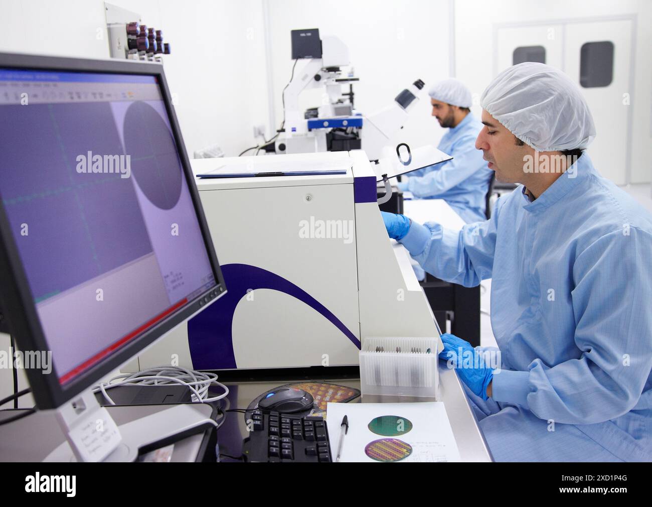 Observation of silicon wafer Tencor profilometer Measurement of the ...