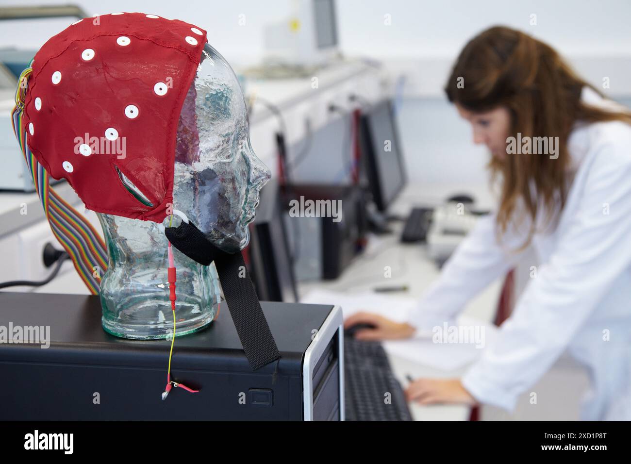 Student in the Biomedical Instrumentation Laboratory, Cap for ...