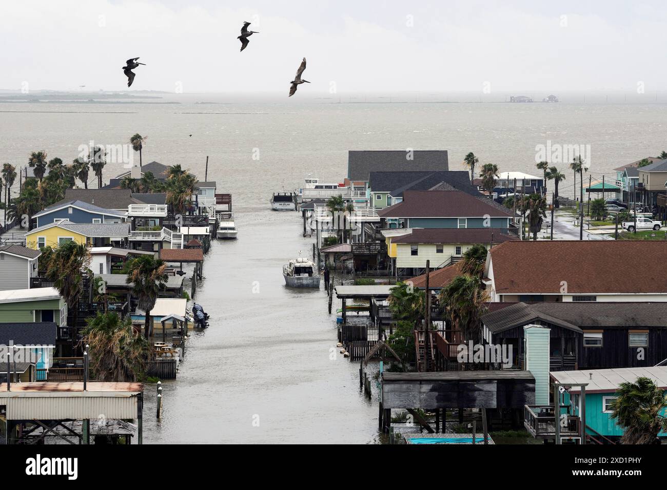 The storm surge from Tropical Storm Alberto, floods the streets in ...